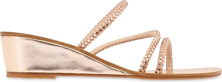 Ancient Greek Sandals Polytimi Crystal-Embellished Wedge Sandals ...