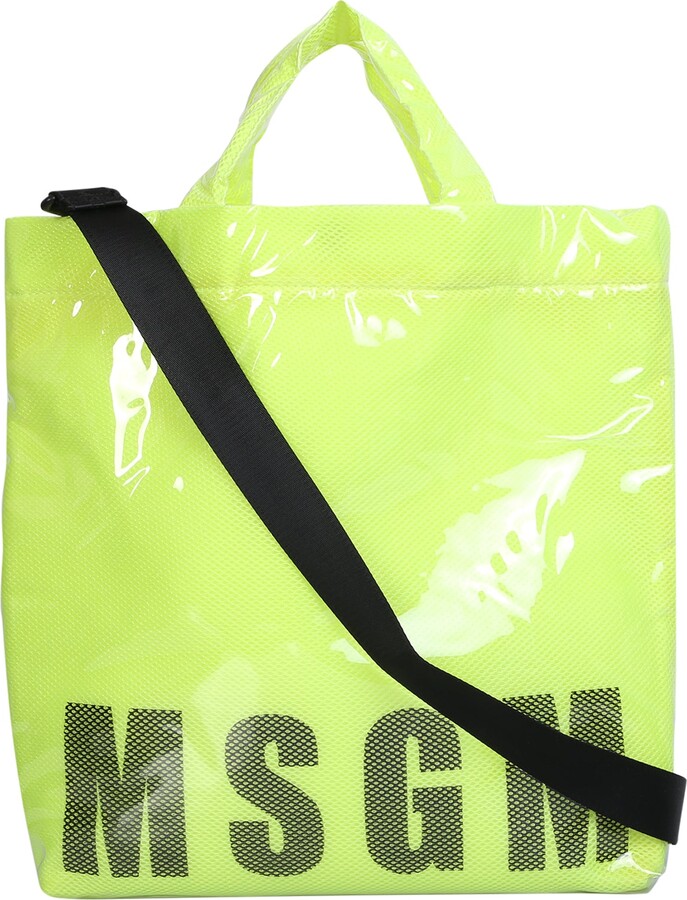 MSGM Tote Bag With Logo Print. Glossy Finish And Innovative Design Are The Iconic Features Of ...