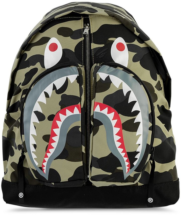 A Bathing Ape 1st Camo Shark Day backpack - ShopStyle