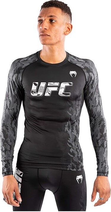 VENUM UFC VENUM Authentic Fight Week Long Sleeve Rashguard (Black) Men ...