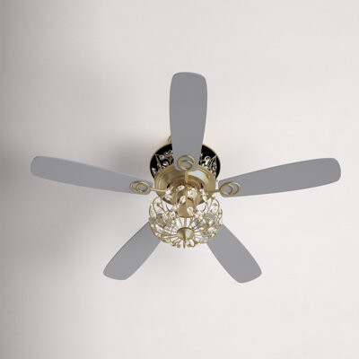 Kelly Clarkson Home 52" Allegra 5 - Blade Reversible Glam Crystal ...