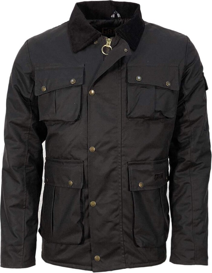 Game Technical Apparel Mens Utilitas II Antique Wax Jacket with Diamond ...