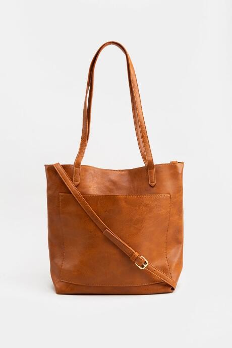 francesca's Kenzie Basic Tote - Brown - ShopStyle
