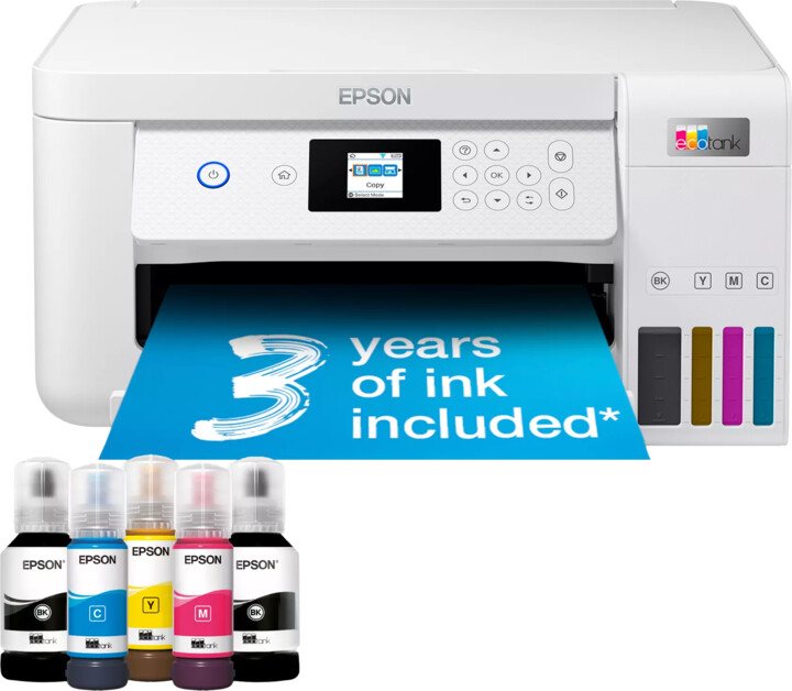 Epson EcoTank ET-2856 Three-In-One Wi-Fi Printer with High Capacity ...