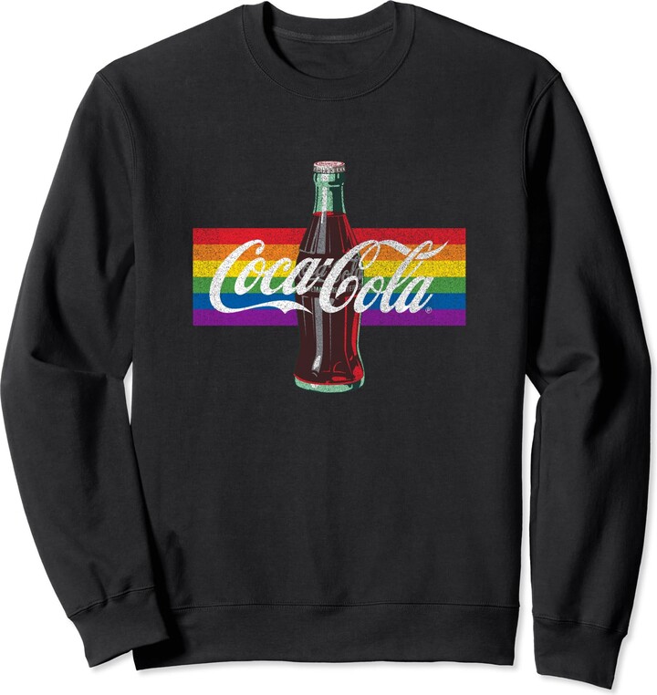 Coca Cola Coca-Cola Pride Rainbow Big Chest Distressed Classic Logo ...