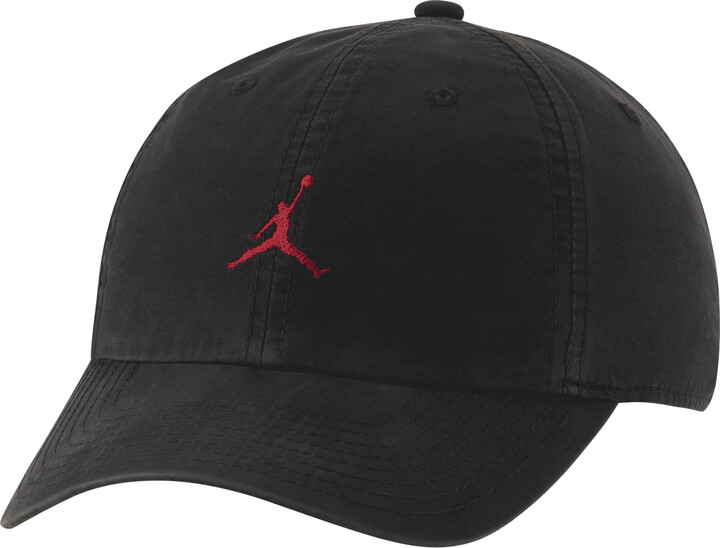 Jordan Jumpman Heritage86 Washed Cap in Black - ShopStyle Hats