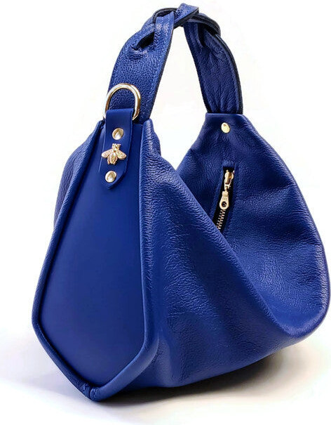 Angela Valentine Handbags - Melina Hobo Curve Shoulder Bag In Cobalt ...