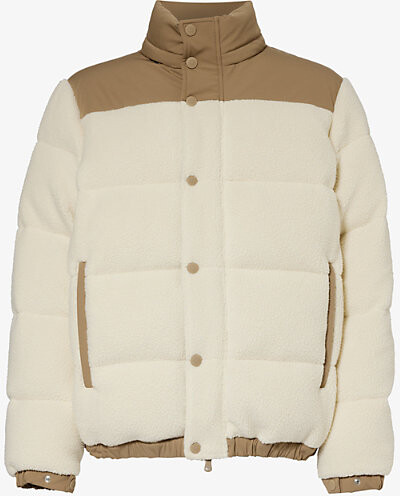 Sandbanks Mens Cream Peninsula Funnel-neck Recycled Polyethylene ...