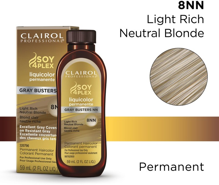 Clairol Professional Soy4plex 8NN Light Rich Neutral Blonde LiquiColor ...