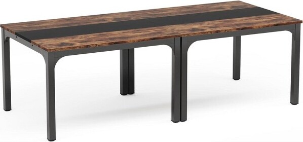 Tribesigns 2-Piece Square Dining Table, Brown - ShopStyle