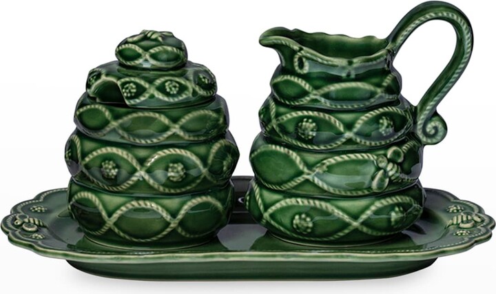 Juliska x Veronica Beard Jardins du Monde Green Creamer & Sugar Set ...