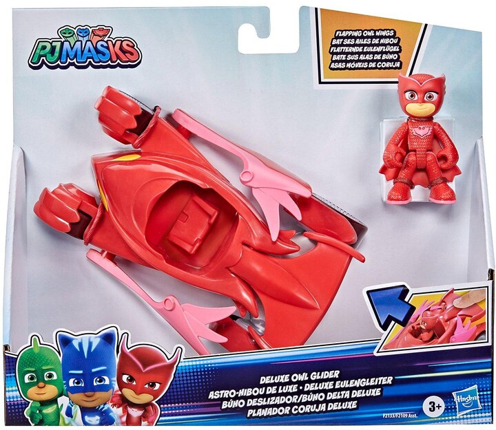 PJ Masks Owlette Deluxe Vehicle Pre-school Toy, Owl Glider Car with ...