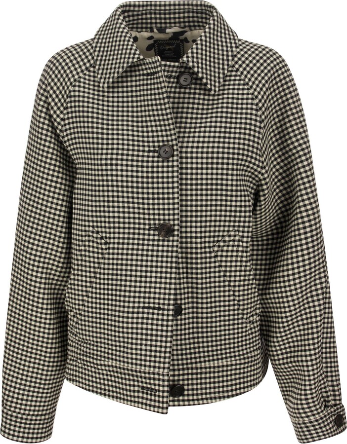 Marni Reversible Pie De Poule Wool Bomber Jacket - ShopStyle