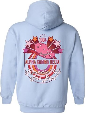 Kite and Crest Alpha Gamma Delta Hoodie - Alpha Gam Roundin' Up the ...