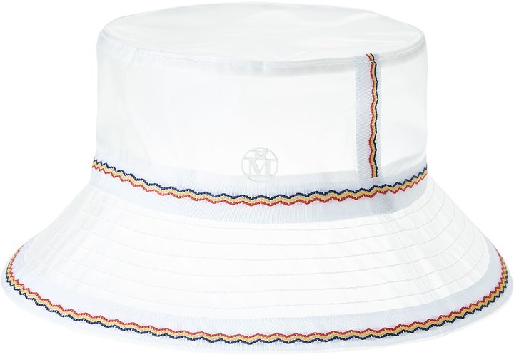 Maison Michel Angele semi-sheer bucket hat - ShopStyle