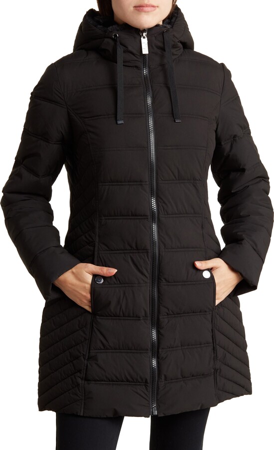 Nautica Water Resistant Faux Fur Lined Hooded Puffer Jacket - ShopStyle ...