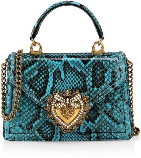 Dolce & Gabbana Devotion Python Top Handle Bag - ShopStyle