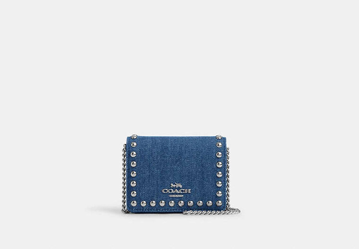 Coach Outlet Mini Wallet On A Chain With Rivets - ShopStyle