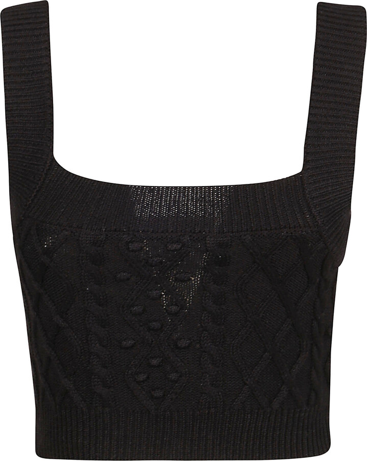 LOULOU STUDIO Dune Cable Knit Bralette - ShopStyle Bras