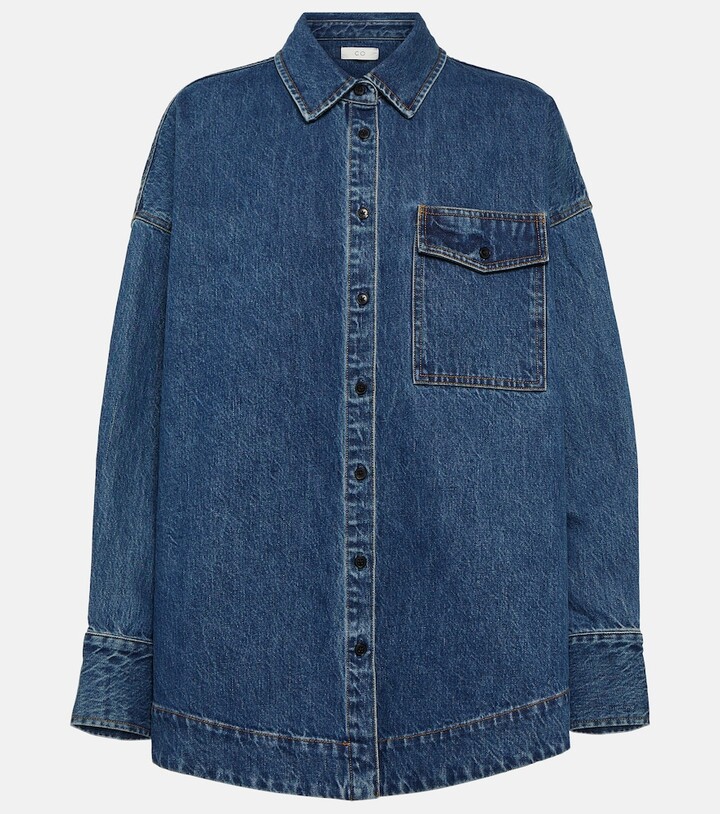 Co Denim overshirt - ShopStyle Tops