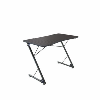 Inbox Zero Gaming Desk, Z-Shaped Professional E-Sport Gamer Workstation ...