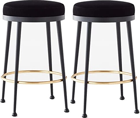 Ball & Cast Modern Round Bar Stools 30" Bar Height Kitchen Stool Chair ...