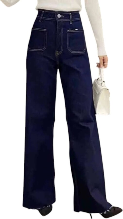 Miss Love Front Pocket Jeans In Blue - ShopStyle