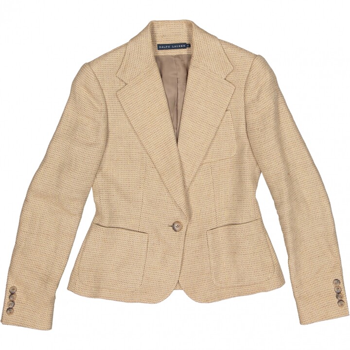 Ralph Lauren beige Linen Jackets - ShopStyle