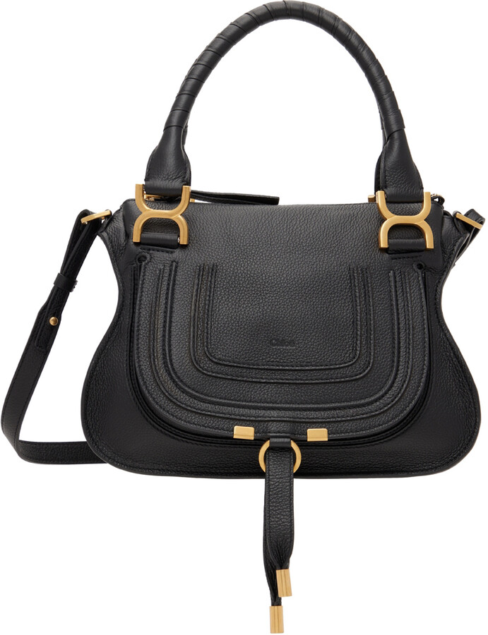 Chloé Black Small Marcie Shoulder Bag - ShopStyle