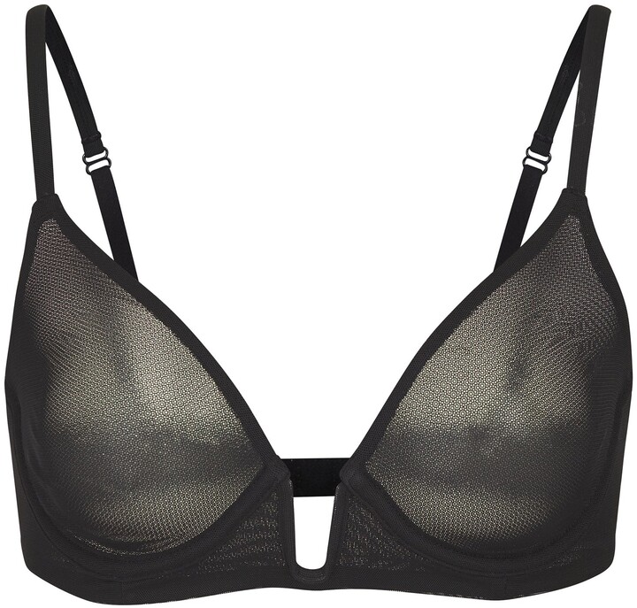 SKIMS Mesh One Wire Plunge Bra - ShopStyle
