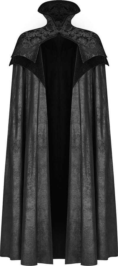 Punk Rave ANDRONICUS Mens Gothic Mantle Cloak - S Black - ShopStyle ...