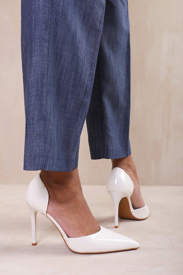 Where's That From 'Aspen' Pointed Toe Stiletto High Heels - White ...