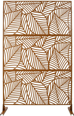 Lark Manor Outdoor & Indoor Privacy Screen Metal Privacy Screen 76" H48 ...