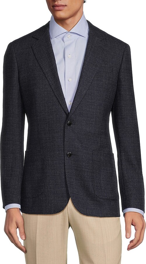 In2 by in Cashmere Textured Wool Blend Blazer - ShopStyle