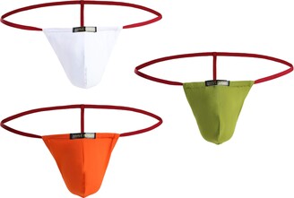 Swbreety Men's Low Rise G-String Sexy T-String Back Thong Underwear ...