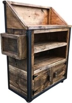 Etsy Rustic Industrial Barn Board Hostess/Host Wait Staff Station Stand ...