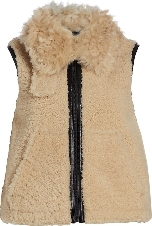 Helmut Lang Aviator Reversible Shearling Vest - ShopStyle
