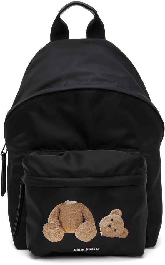 Palm Angels Black Bear Backpack - ShopStyle