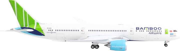 Boeing 787-9 Commercial Aircraft "Bamboo Airways" White with Green Tail ...