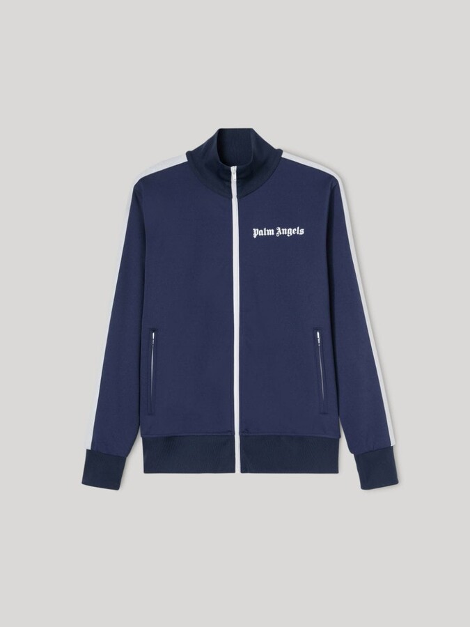 Palm Angels Navy Blue Track Jacket - ShopStyle
