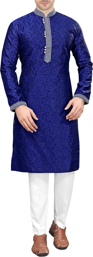 Sonisha SK112 Men's Kurta Pajama Set Indian Traditional Party Wear ...