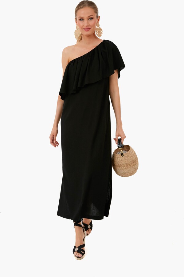 Pomander Place Black Florencia One Shoulder Dress - ShopStyle