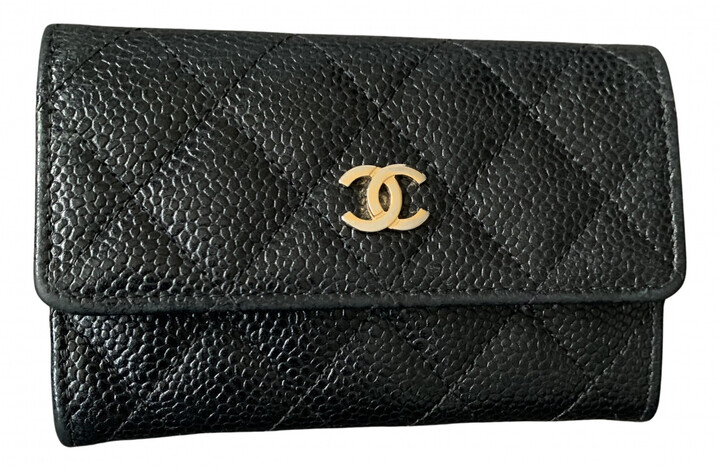 Chanel black Leather Wallets - ShopStyle