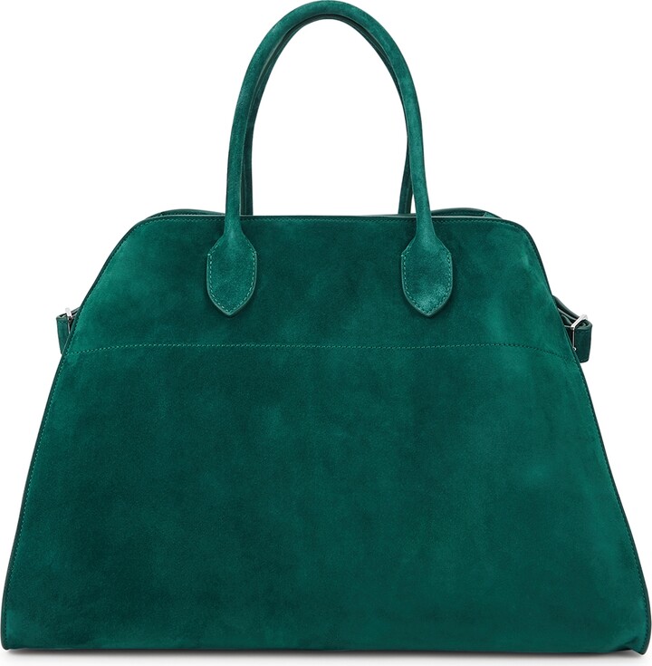 The Row Margaux 15 Suede Top Handle Bag - ShopStyle