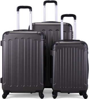 Toeasliving 3-Piece Luggage Expandable Lightweight Travel Suitcase Set ...