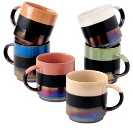 overandback Over and Back Spectrum Mugs Assorted Set of 6 - ShopStyle