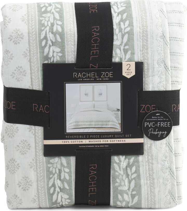 Rachel Zoe Cayler Block Print Cotton Quilt Set - ShopStyle