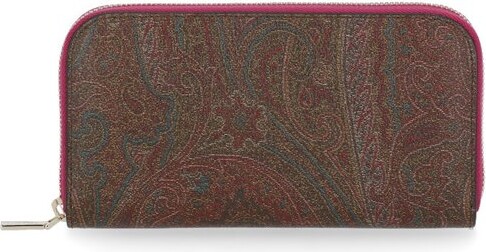 Etro Paisley Pattern Zip-Around Wallet - ShopStyle