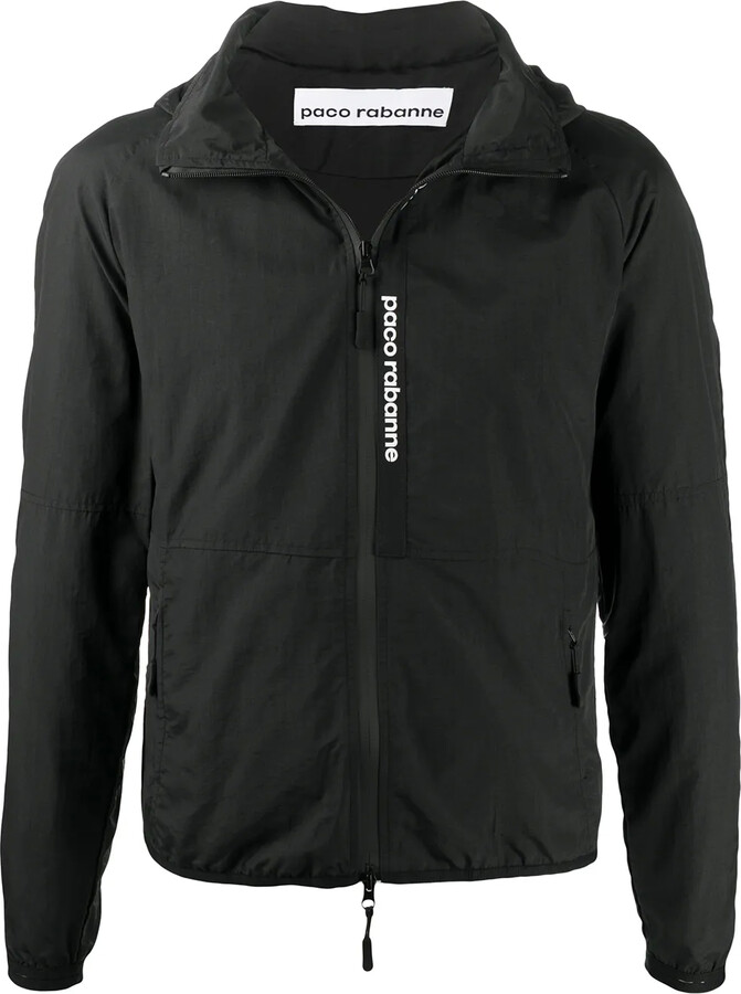 Paco Rabanne Logo Panel Hooded Jacket - ShopStyle
