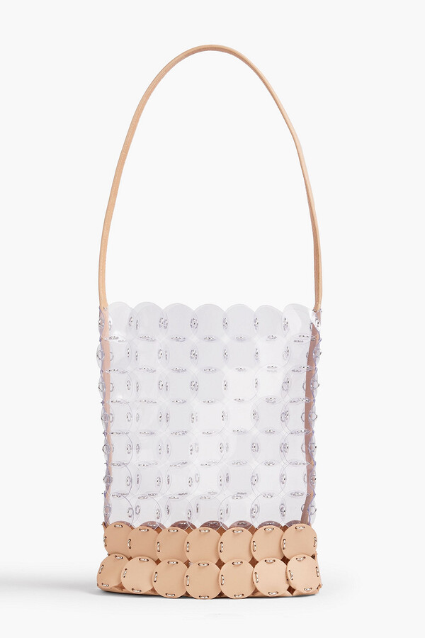 Paco Rabanne PVC chainmail and leather tote - ShopStyle